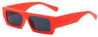 Generic Lunettes De Soleil Carr&eacute;es &Agrave; Petite Monture For Hommes Et Femmes, Id&eacute;ales For Les Vacances Ou D&eacute;placements, D&eacute;coratives(Red)