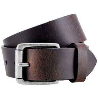 Lindenmann Leder-G&uuml;rtel Herren 40 mm breit, G&uuml;rtel Herren B&uuml;ffelleder braun, Gr&ouml;&szlig;e/Size:Bundweite 120 cm Gesamtl&auml;nge 135 cm W 47.2 XXL