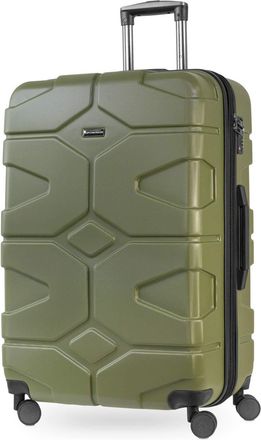 HAUPTSTADTKOFFER X-Kölln - Hartschalen-Koffer Koffer Trolley Rollkoffer Reisekoffer, TSA, 76 cm, 120 Liter, Olivgrün matt