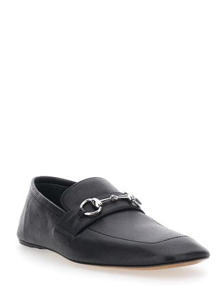 Gucci Womens Loafers Ragazzo Black Leather