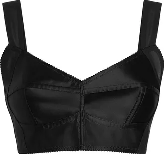 Dolce & Gabbana Satin Bustier Top