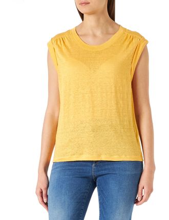 Part Two Part Two Damen Petrypw Ts Relaxed Fit T-Shirt, Bernsteingelb, Large