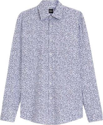 HUGO BOSS Hemd f&uuml;r Herren, Schmal, Lang&auml;rmlig (Pastellblau)