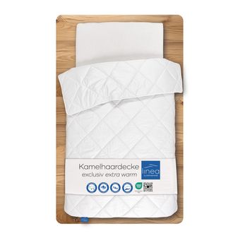 Linea by b&ouml;hmerwald - exclusive - Kamelhaardecke extrawarm, 155x220, 100% Kamelhaar, Allergiker geeignet, selbstreinigend, nicht in der Maschine waschbar, i