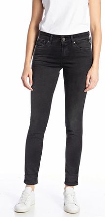 Replay Damen Jeans New Luz Skinny-Fit Hyperflex Cloud mit Stretch, Black 098 (Schwarz), 23W / 30L