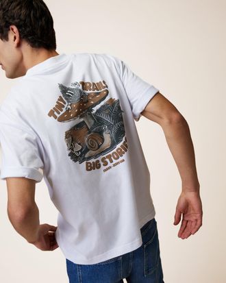 Faguo T-shirt oversize imprim&eacute; blanc