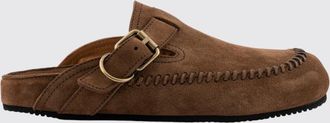 Buttero Mules en cuir su&eacute;d&eacute; avec bride r&eacute;glable et talon bas