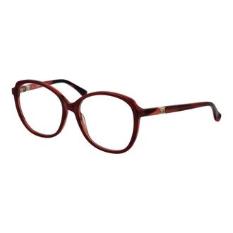 Max Mara Femme, Accessoires, Rouge, Taille: ONE Size Montures Optiques pour Femmes Bordeaux Style Carr&eacute;