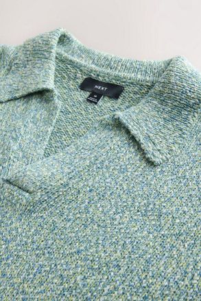 Next Poloshirt Gestricktes Regular Fit Boucle-Poloshirt (1-tlg)