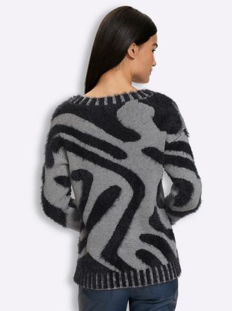 Heine Strickpullover Pullover Langarm Jacquard