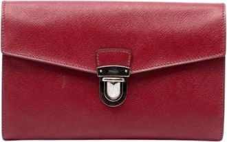Prada Sac pochette vintage doccasion - Femme - Pre-owned - Rouge - Taille: ONE Size