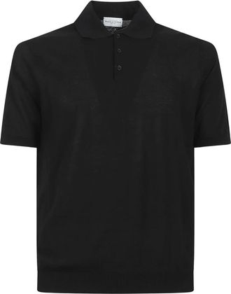 Ballantyne Polo Manches Courtes - Homme - Tops - Noir - Taille: 2XL
