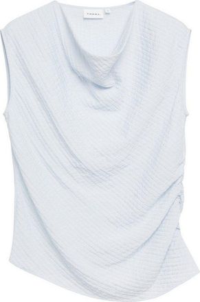 Comma Blusentop Bluse Strukturiertes Top mit Raffung