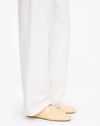 Arket Schn&uuml;rschuh Aus Weichem Leder -Gelb