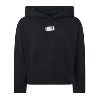 Maison Margiela Femme, Sweatshirts et sweats &agrave; capuche, Noir, Taille: 40 FR Cotton SweaT-shirt