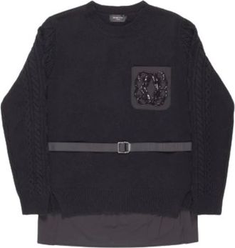 Nenette Damen, Strickwaren, Schwarzk, MGr&ouml;&szlig;e