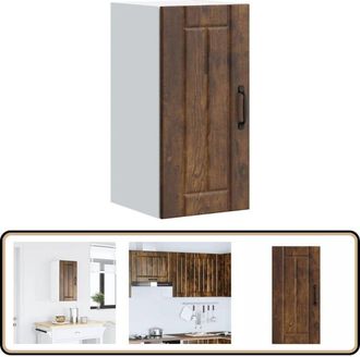 vidaXL Küchen-Hängeschrank Lucca Räuchereiche Holzwerkstoff - Vidaxl