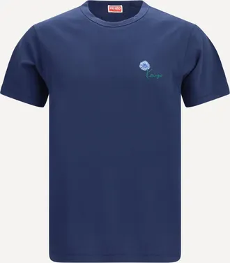 Kenzo Kenzo Tulip embroidered cotton T-shirt Male S