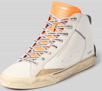 Crime London High Top Sneaker im Distressed-Look