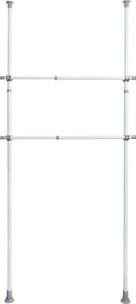 WENKO Kleiderstange Herkules, 2er Set Erg&auml;nzungs-Stange f&uuml;r individuell verstellbares Ordnungssystem, waagerechte Stange als Erweiterung zum Teleskop-System