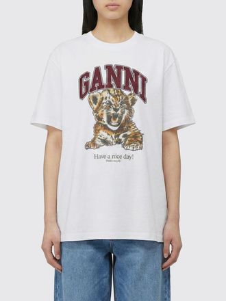 Ganni T-Shirt GANNI Damen Farbe Wei&szlig;