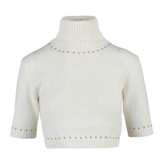 Simona Corsellini Femme, Pulls, Blanc, Taille: 42 FR Top en maille