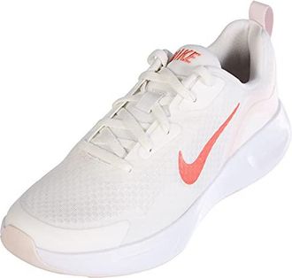 Nike Femme Wearallday Chaussure de Gymnastique, Summit White/Magic Ember-Light Soft Pink, 37.5 EU