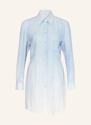 Riani Riani Hemdblusenkleid Aus Leinen blau