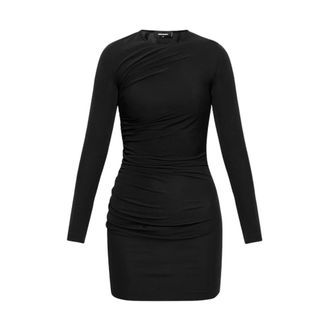 Dsquared2 Langes Schwarzes Mini-Kleid - - Dresses - Damen - Schwarzk - XS