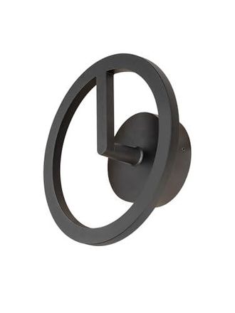 SLV LED Wandleuchte Q-Ring in Schwarz-matt 10W 950lm IP65