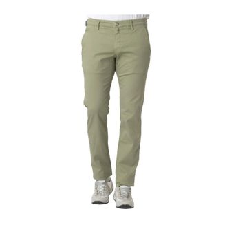 Jacob Cohen Pantalon chino vert style Bobby - Homme - Pantalons - Vert - Taille: W38
