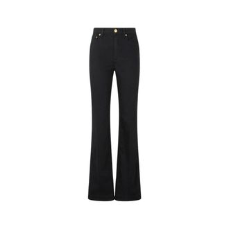 Roberto Cavalli Schlangen-Monogramm High-Rise Flared Jeans - - Jeans - Damen - Schwarzk - L