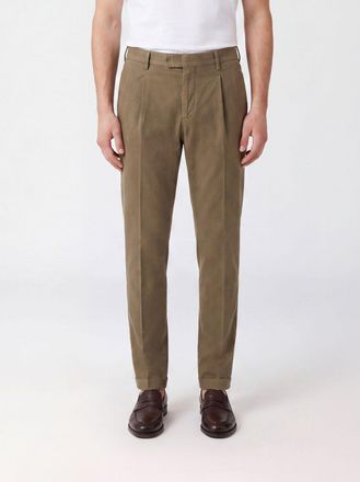 Pantaloni Torino Pantalon chino slim fit &agrave; pinces en coton stretch