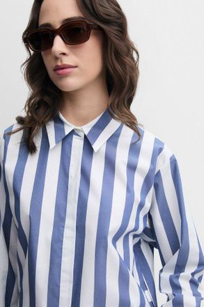 Cinque Langarmbluse CIPIXIE Hemdblusenkragen, verdeckte Knopfleiste, gerader Schnitt