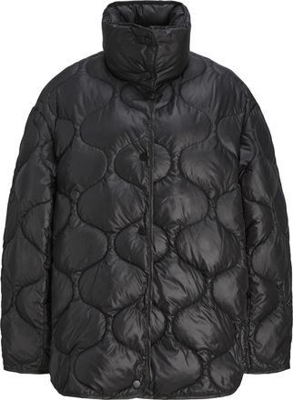 Jack & Jones JACK & JONES Damen Jxnova Shiny Quilted Jacket Sn Mantel, Schwarz, M EU