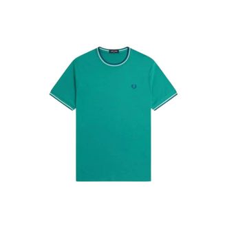 Fred Perry Twin Tipped T-Shirt - - Tops - Herren - Gr&uuml;n - XL