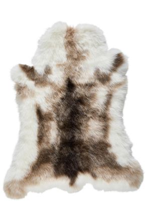 Novel Kunstfell Deer, Creme, Textil, Lederlook, Veloursleder, Tierform, 90x115 cm, Bsci, strapazierf&auml;hig, leicht zusammenrollbar, Teppiche & B&ouml;den, Teppiche