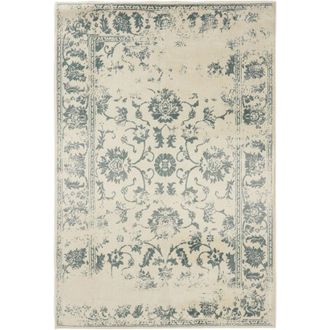 benuta Basic Teppich Suki - Creme/Mint 140x200 cm - Kunstfaser - Rechteckig & im Style: Vintage, Orient Style - Pflegeleicht für Wohnzimmer Schlafzimmer