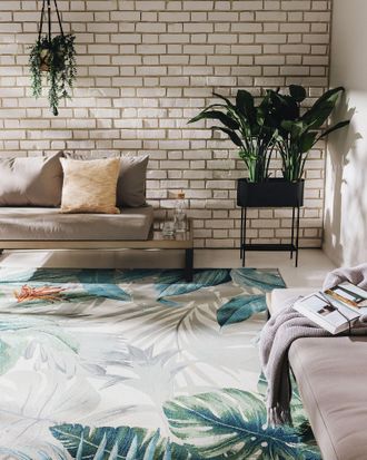 benuta Nest In- & Outdoor Teppich Artis - Multicolor 200x285 cm - Strapazierf&auml;hig f&uuml;r Balkon, Terrasse, Garten - K&uuml;chenteppich & Wohnzimmerteppich - Botanica