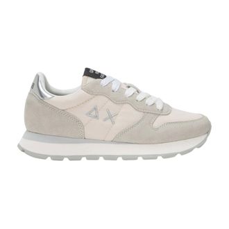 Sun 68 Femme, Chaussures, Blanc, Taille: 38 EU Baskets Casual en Cuir et Tissu