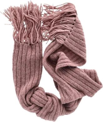 Acne Studios Pre-owned Rib Knit Scarf - Femme - Pre-owned - Rose - Taille: ONE Size