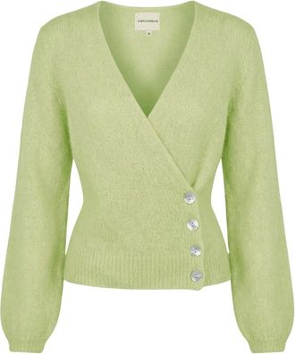 Americandreams Americandreams, Femme, Pulls, Vert, Taille: 42 FR Mariya Wrap Cardigan
