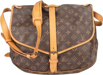 Louis Vuitton Crossbody Bags - Louis Vuitton Canvas Monogram Saumur 35 Crossbody - Gr. unisize - in Braun - für Damen