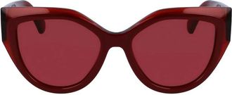 Ferragamo Femme, Accessoires, Rouge, Taille: ONE Size Sf2004S-618 Lunettes de soleil