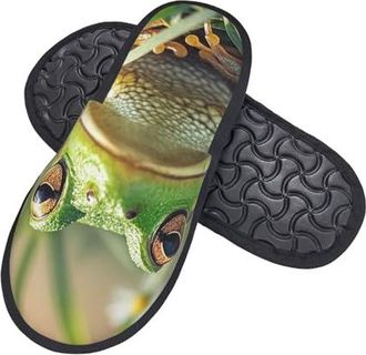 Generic Chaussons Femme Homme Grenouille Mignonne Chaussons Femme Doublées En Peluche Lavable Chaude Pantoufles, Pour Hommes, Intérieur Extérieur, Mariage, M