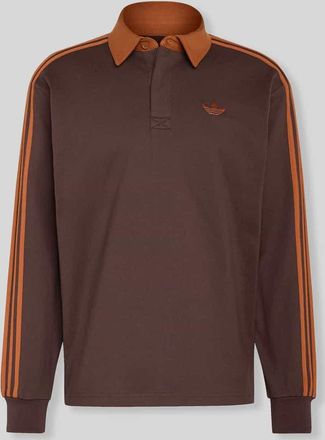 adidas Originals Relaxed Fit Rugbyshirt aus reiner Baumwolle