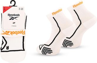 Reebok Technische Fitnesssocken, Unisex, atmungsaktiv, hohe Leistung, f&uuml;r Sport, Fitnessstudio, Training, waschbar, 1 Paar, Gr&ouml;&szlig;e 43-45, Wei&szlig;, wei&szlig;, 43-45