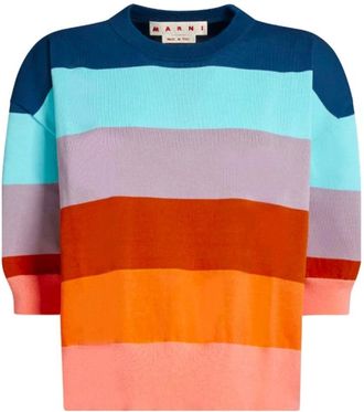 Marni Femme, Pulls, Multicolore, Taille: 36 FR Pull Col Rond Vivaci
