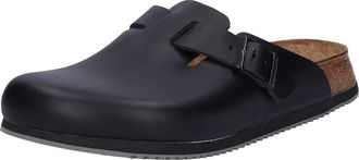 Birkenstock Boston Leder, Unisex-Erwachsene Clogs, Schwarz (Schwarz), 41 EU