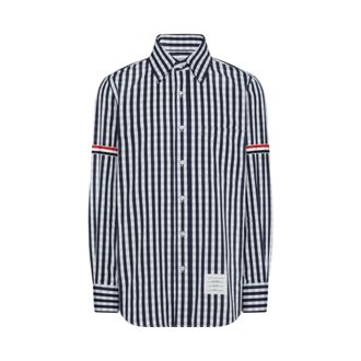 Thom Browne Homme, Blouses et Chemises, Multicolore, Taille: M Chemise en popeline &agrave; carreaux vichy